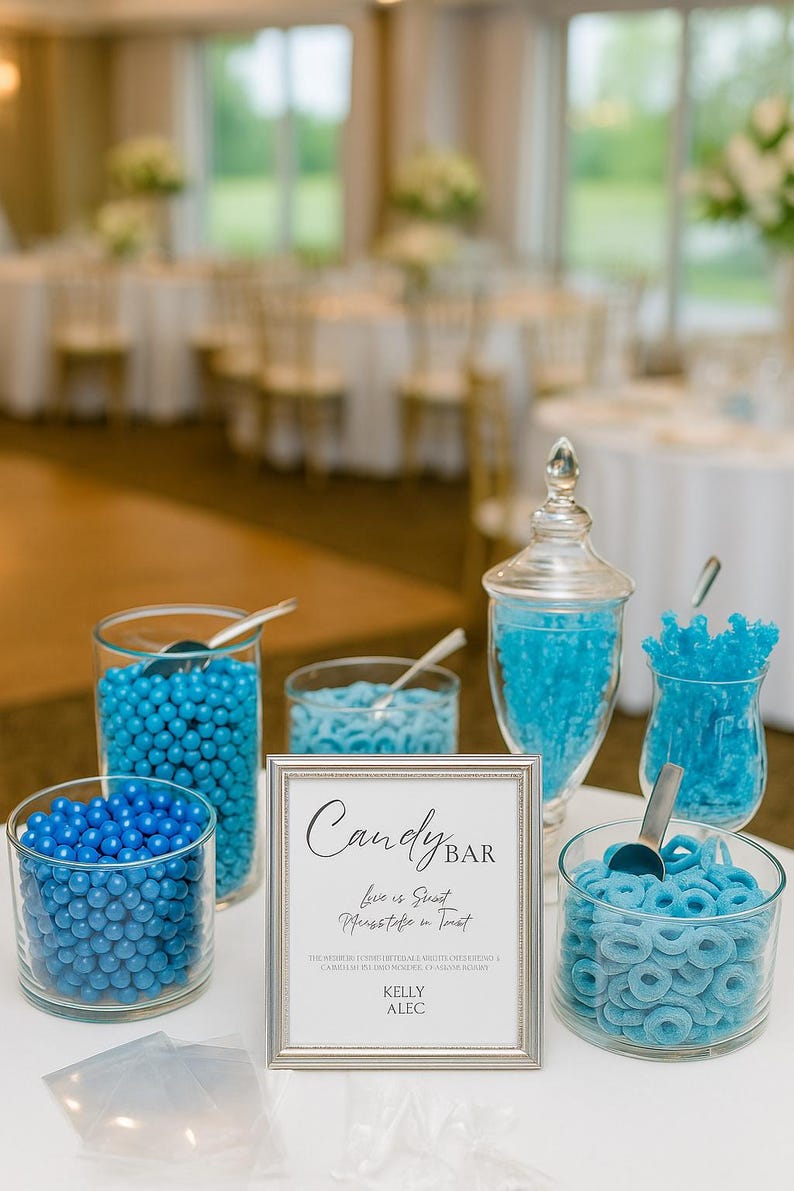 Candy Bar Signage - Physical Print on CARDSTOCK - Etsy