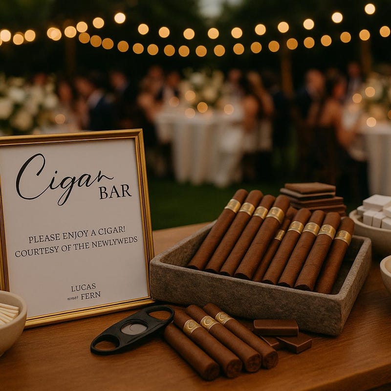 Wedding Cigar Bar - Etsy