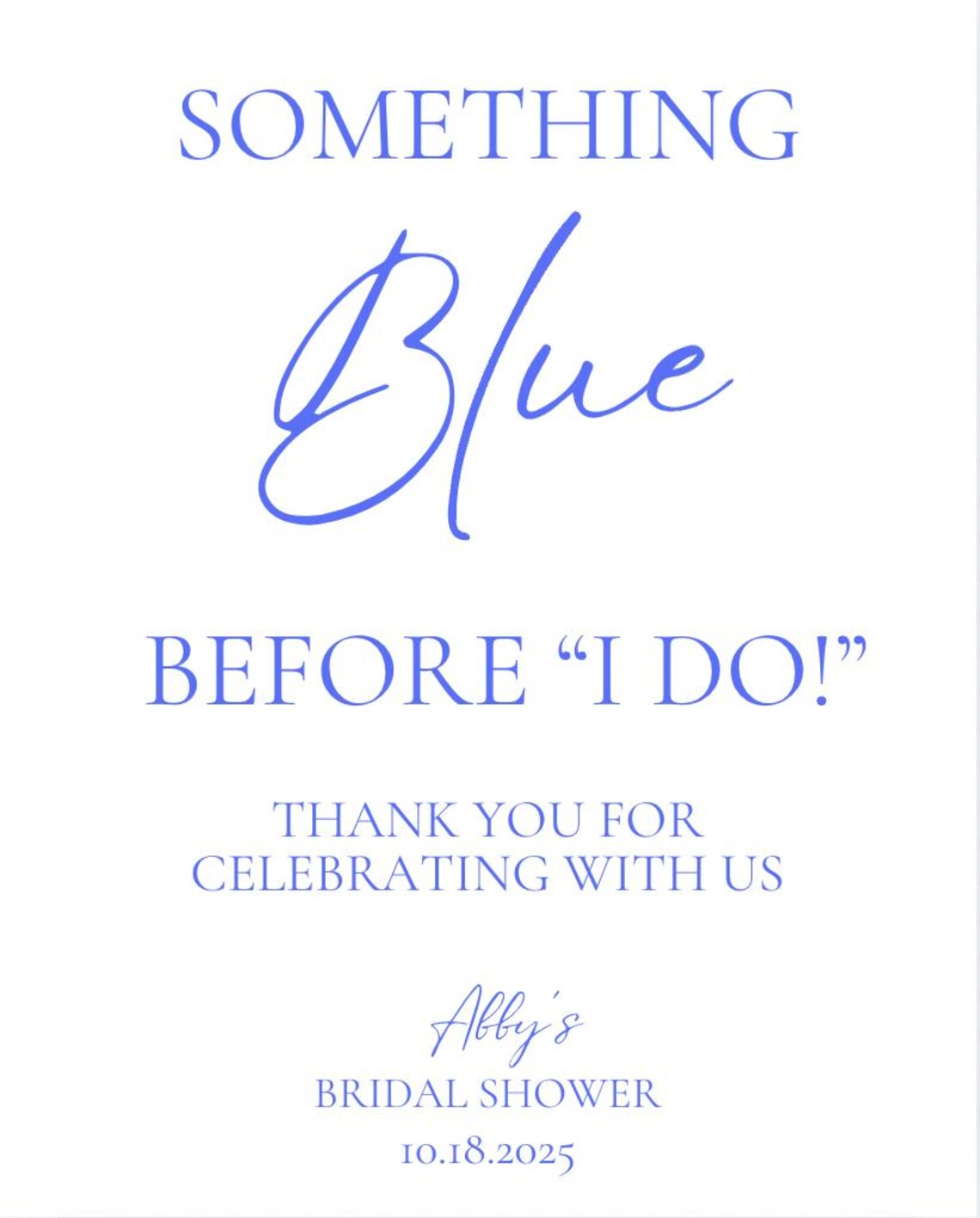 Something Blue Before 