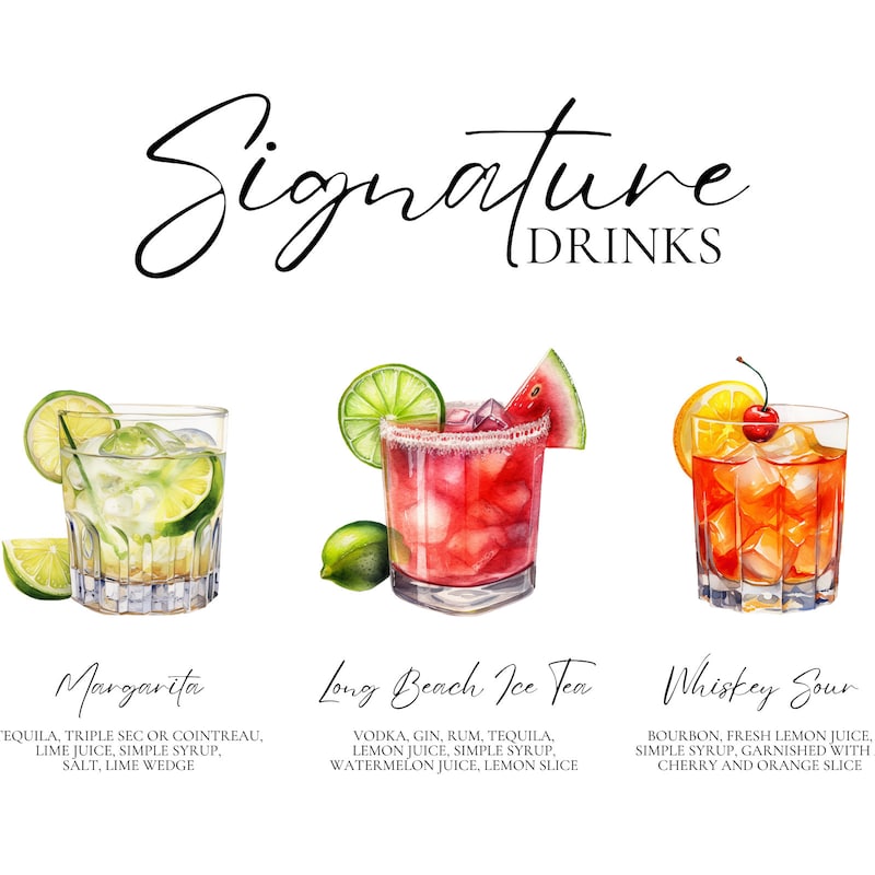 Custom Drink Sign - Etsy