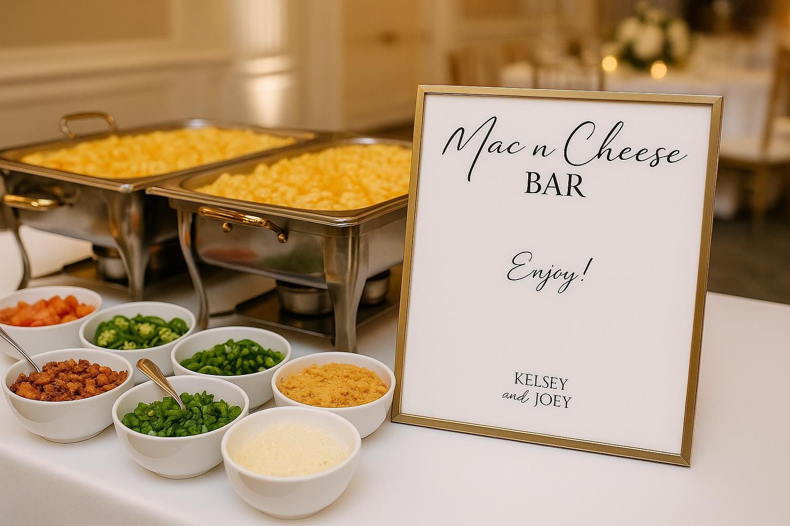 Mac and cheese bar wedding 60 photos - Astyledwedding.com