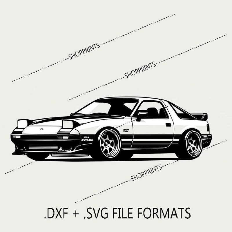 Mazda Rx7 Svg - Etsy