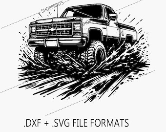 Mud Romper Truck - SVG & DXF Digital File - Etsy