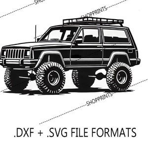 4x4 Lifted SVG & DXF Digital File - Etsy