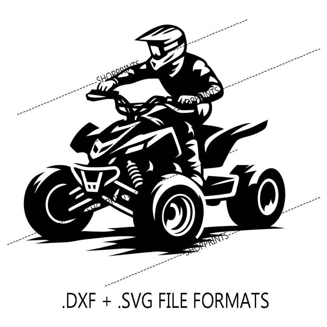 Quad Racer SVG & DXF - Etsy