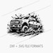 Pickup Truck 4x4 Mud – SVG & DXF Digital File - Etsy