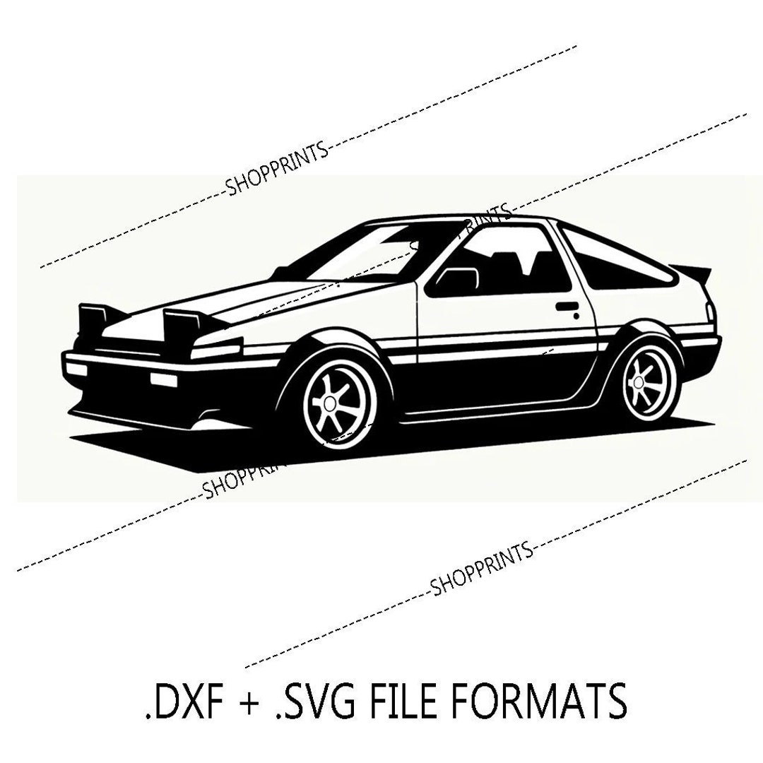 AE86 – SVG & DXF Digital File - Etsy