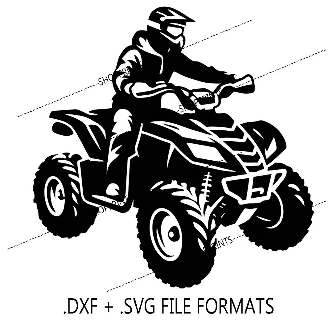 Quad 4 Wheeler SVG & DXF - Etsy