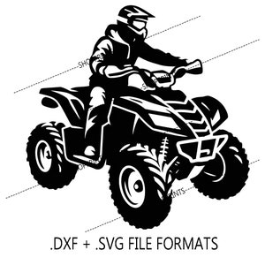 Quad 4 Wheeler SVG & DXF - Etsy