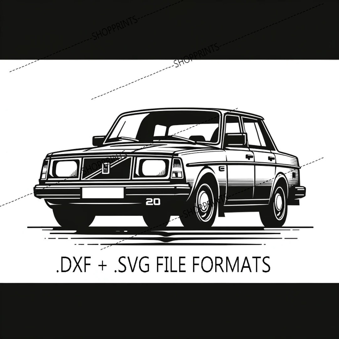 Volvo 240 Digital File Laser CNC DXF SVG - Etsy