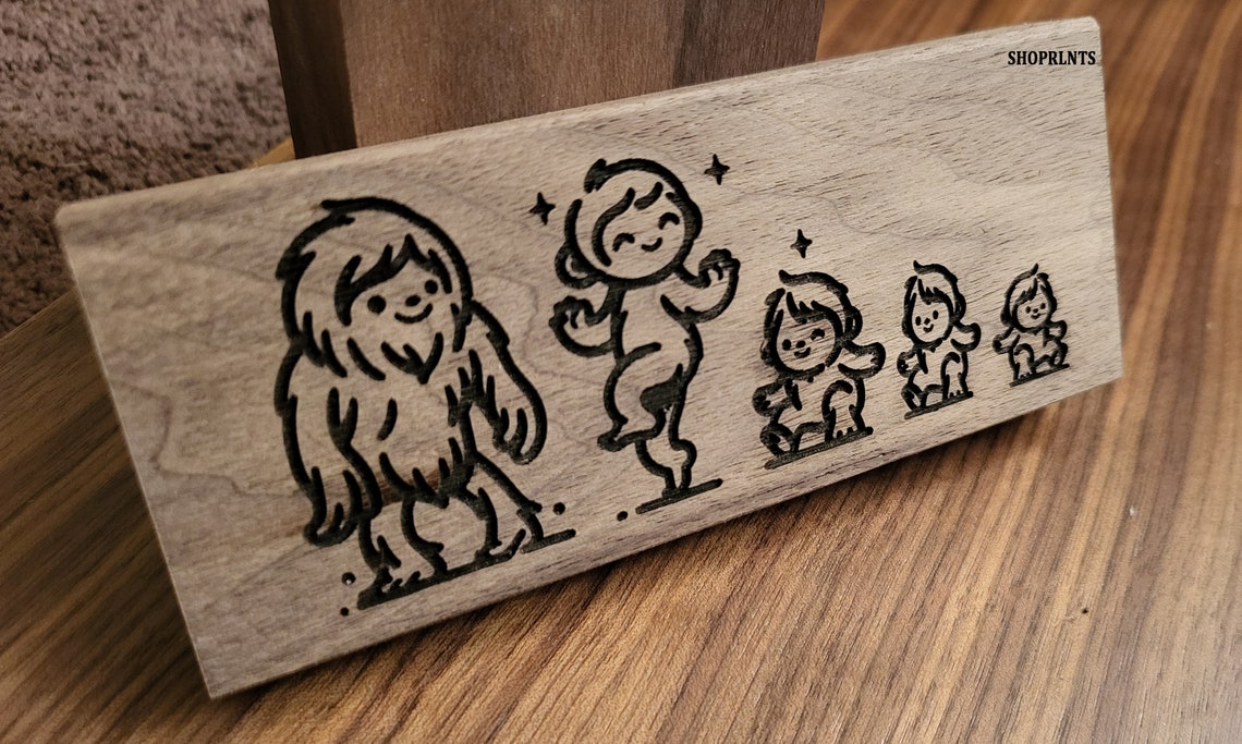 Sasquatch Bigfoot Family DXF & SVG File - Etsy