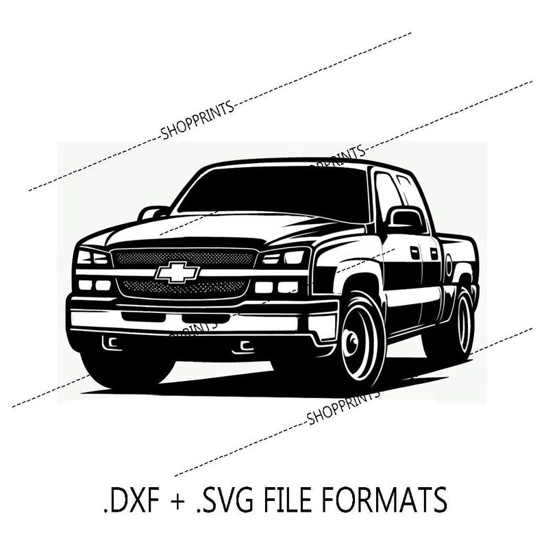 Pickup Truck - Cat Eye GMT800 - SVG & DXF Digital File - Etsy