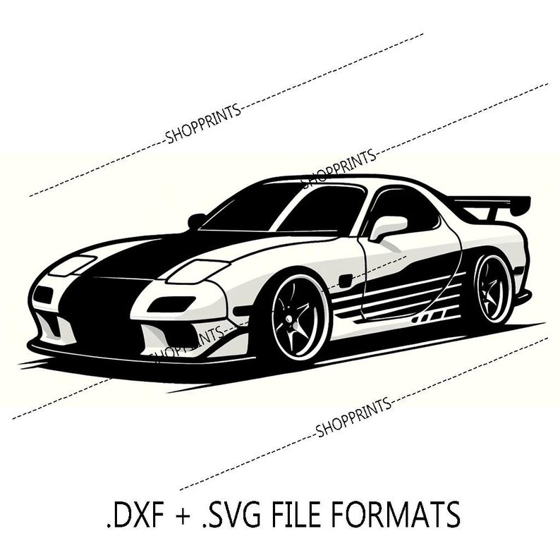 RX7 3rd Gen SVG & DXF Digital Files - Etsy Australia