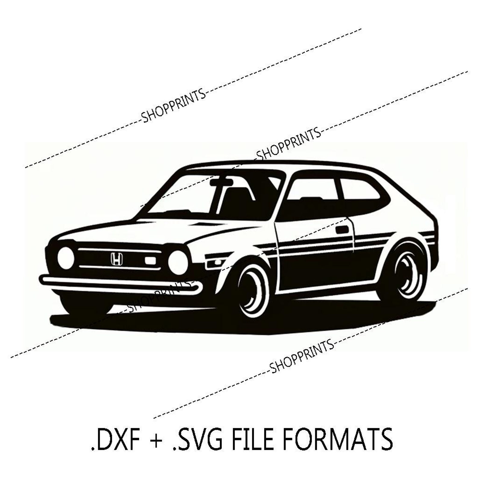 Civic Hatchback - SVG & DXF File - Etsy