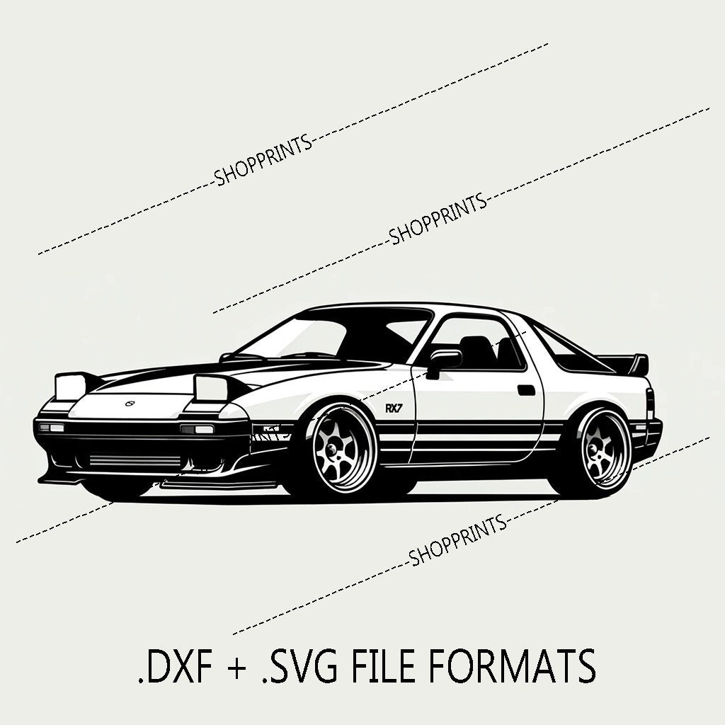 RX7 2nd Gen - SVG & DXF Digital File - Etsy