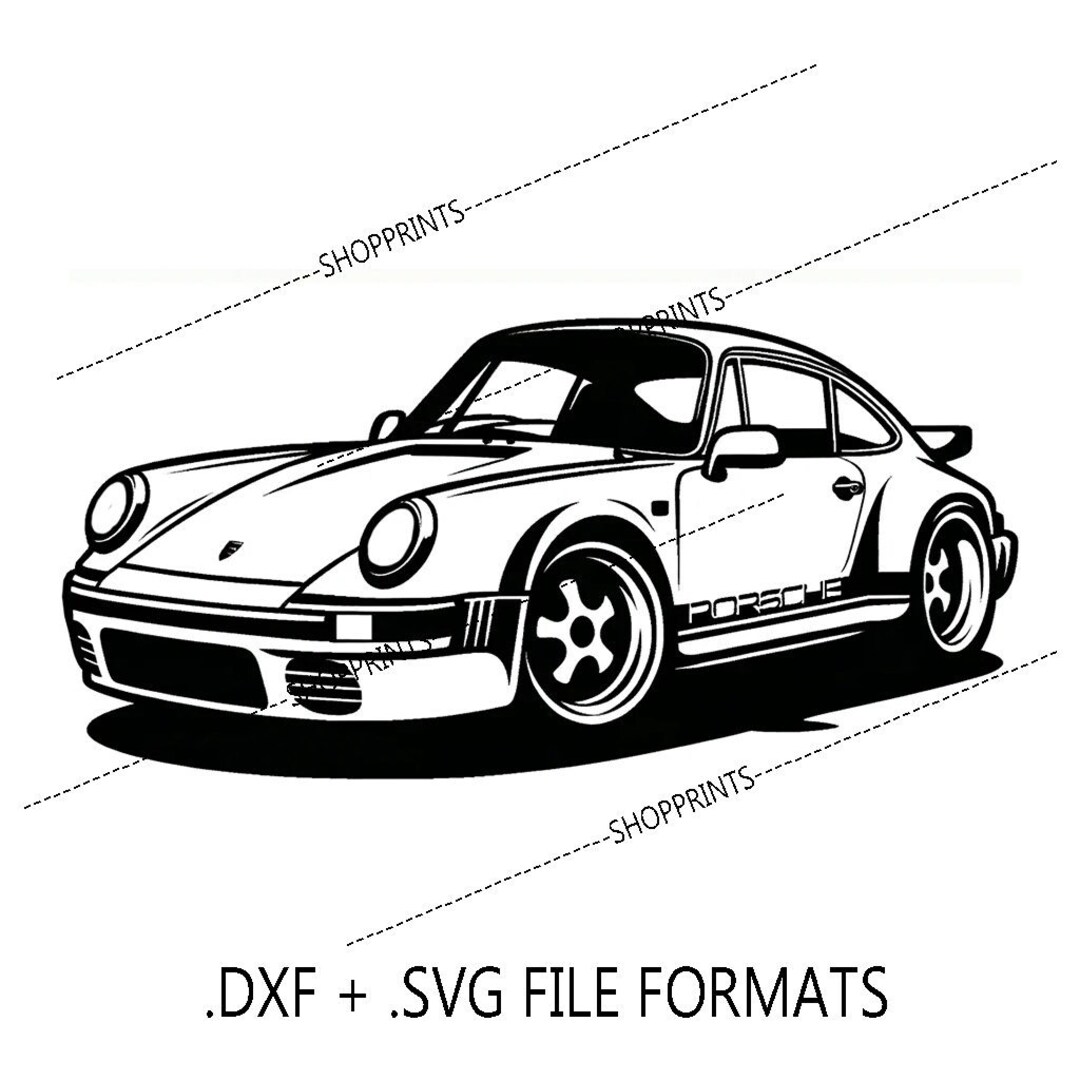 Porsche 949 SVG & DXF Digital File - Etsy
