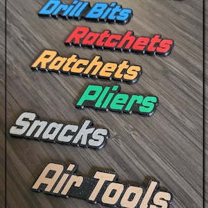 Tool Box Badges - 13 Magnetic Non-slip Drawer Labels - Etsy