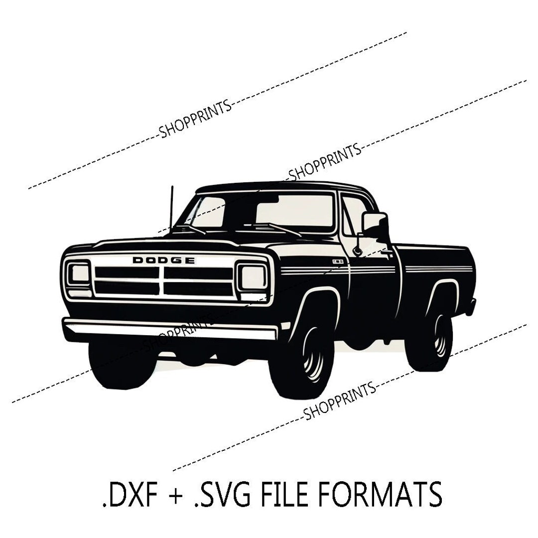Dodge Ram Cummins Pickup Truck SVG & DXF Digital File - Etsy Australia
