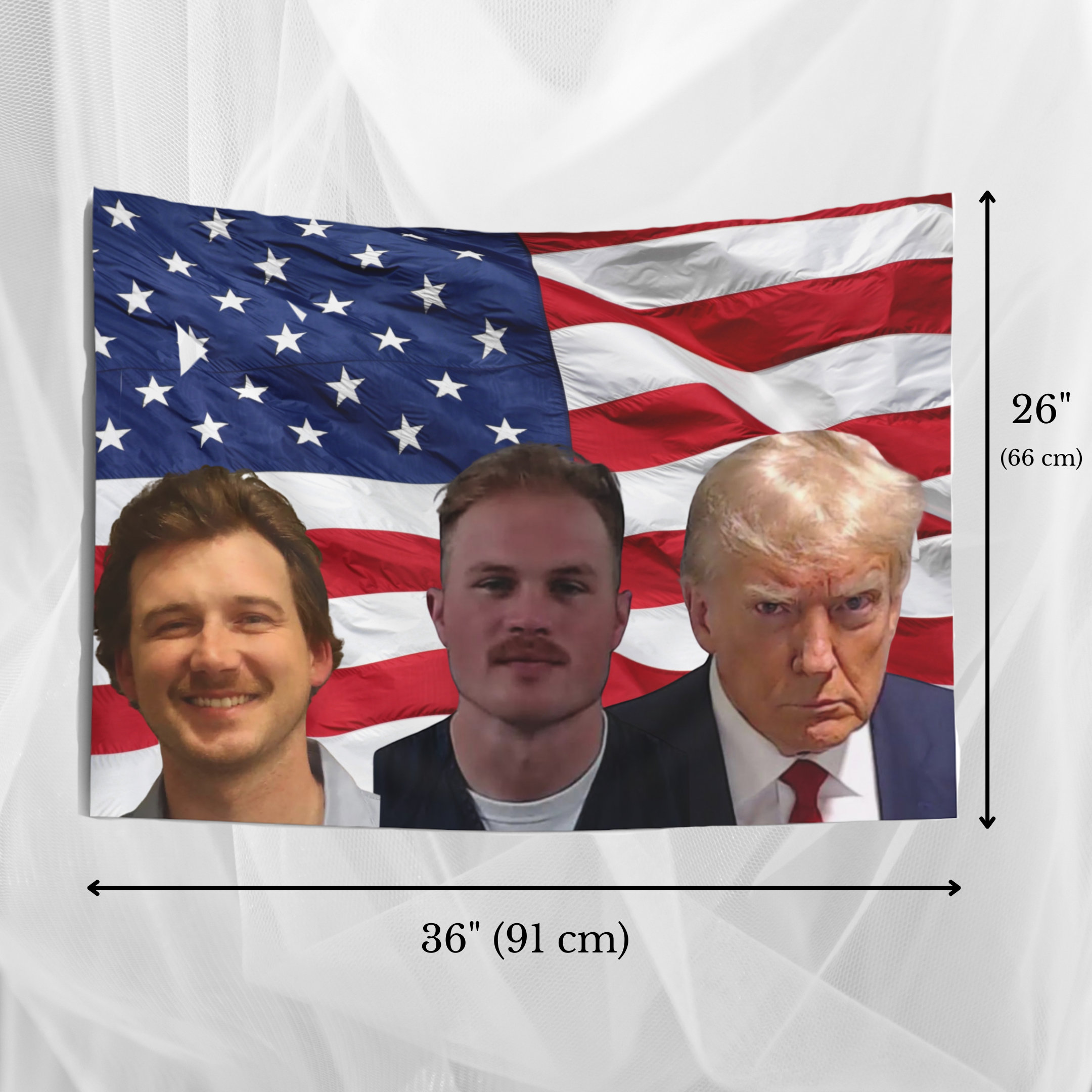 Trump Mugshot All of My Favorite Men Go to Jail 36x26'' Small Indoor ...