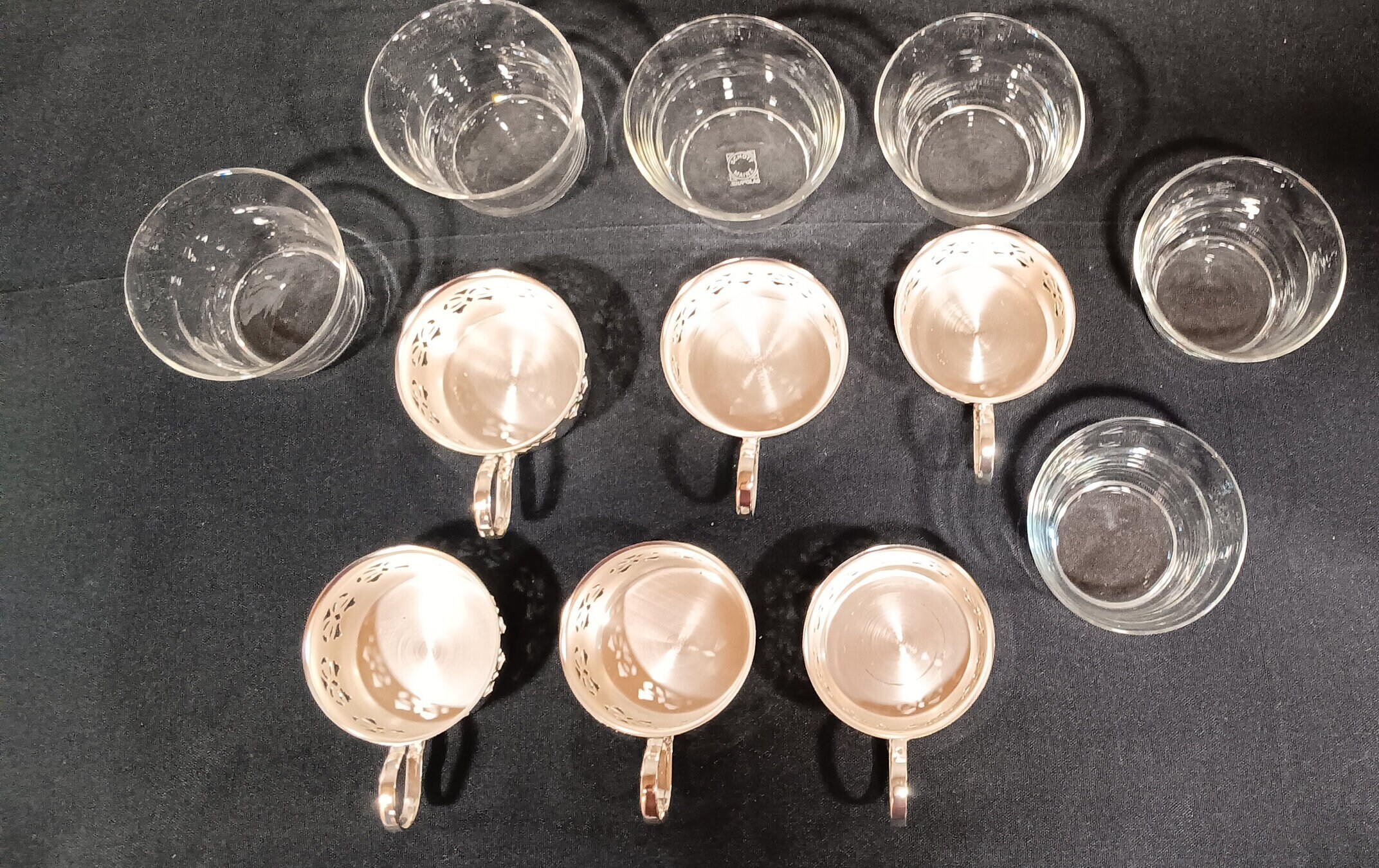 Vintage Schott Mainz Jena-er BMF West Germany Tea Glass Set of Six With ...