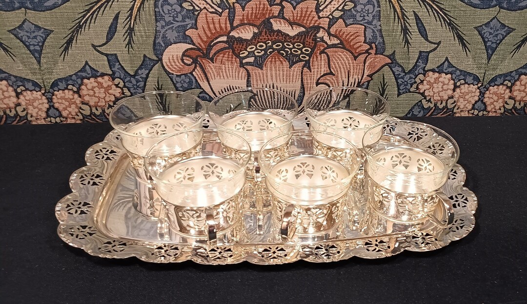 Vintage Schott Mainz Jena-er BMF West Germany Tea Glass Set of Six With ...