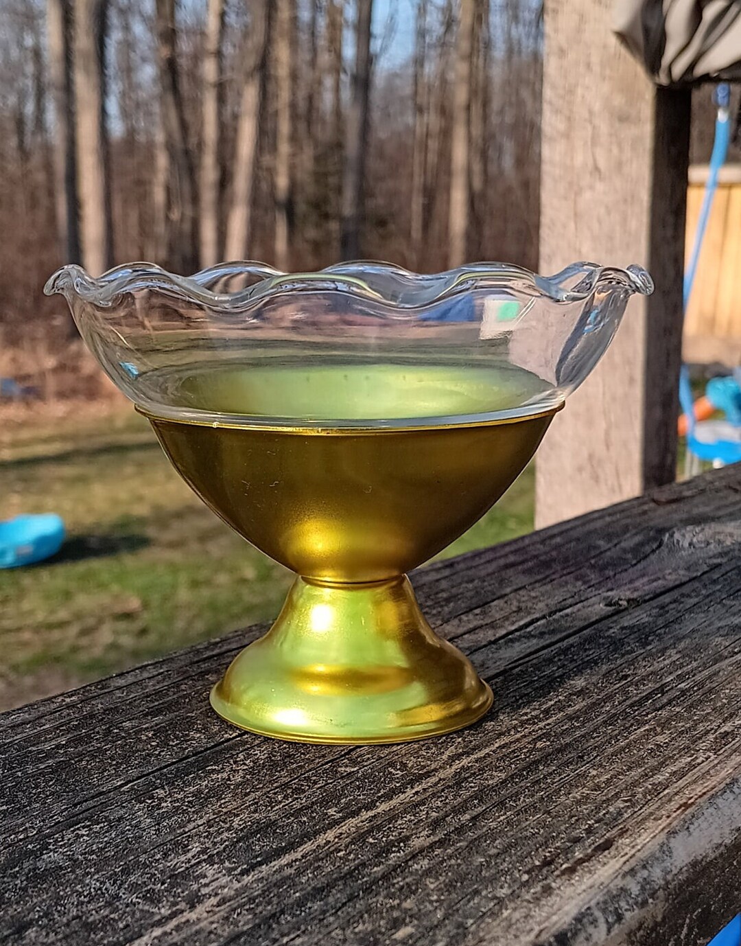 1950's Heller Hostess-ware Colorama Anodized Aluminum Chartreuse ...