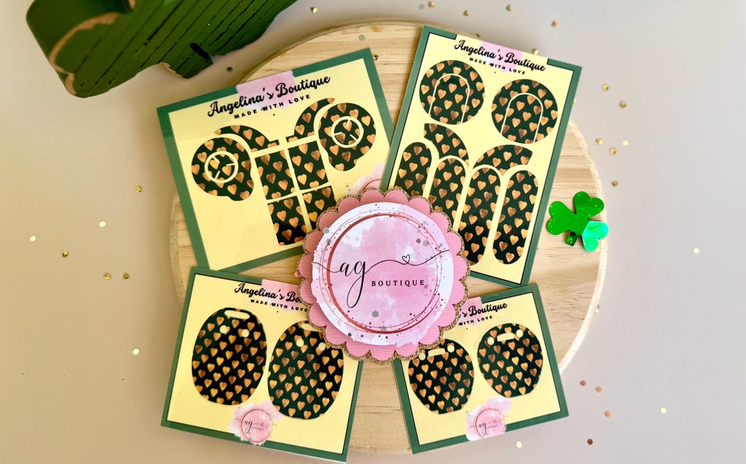 Gold Hearts Cochlear Implant Stickers: Removable Custom Skins - Etsy