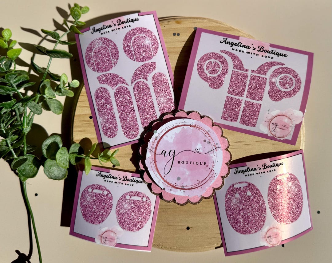 Pink Glitter Cochlear Implant Skins: Removable Stickers - Etsy