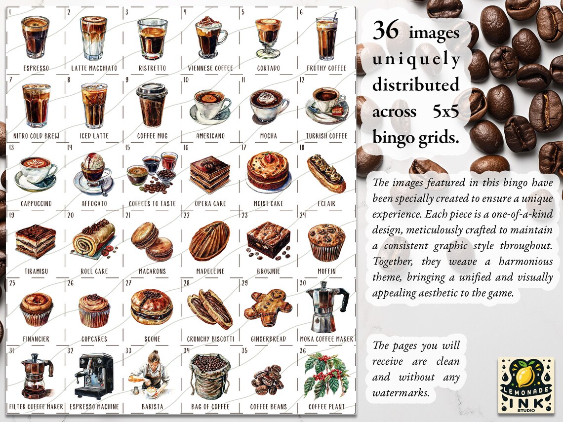 Coffee Bingo: Savoring Coffee Traditions With 150 Unique Printable ...