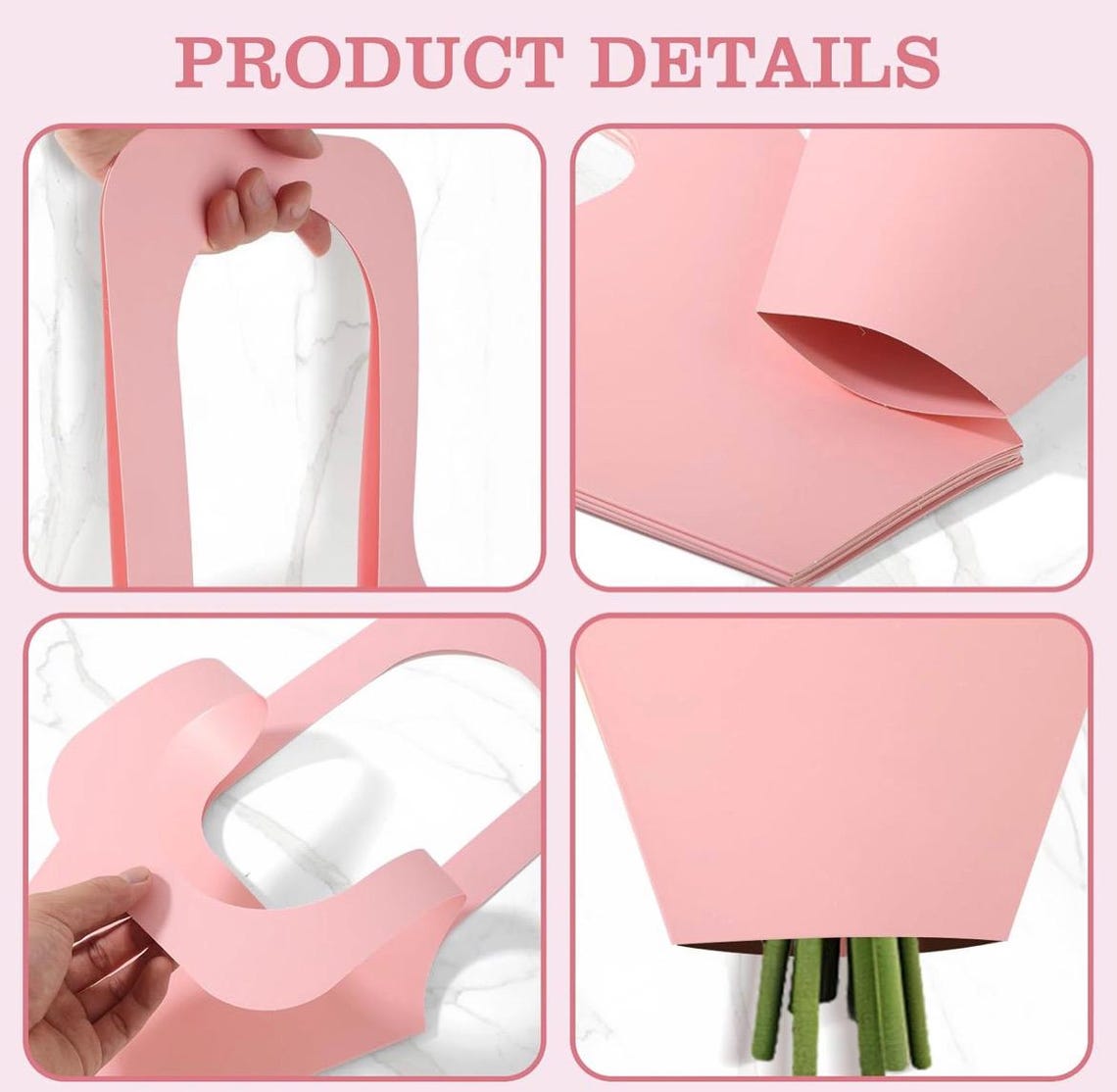 Digital Kraft Paper Flower Holder |PNG for Design Space | Gift Bag ...