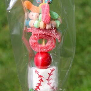 10+ XL Softball Baseball Custom Candy Kabobs, Kids Softball Party ...