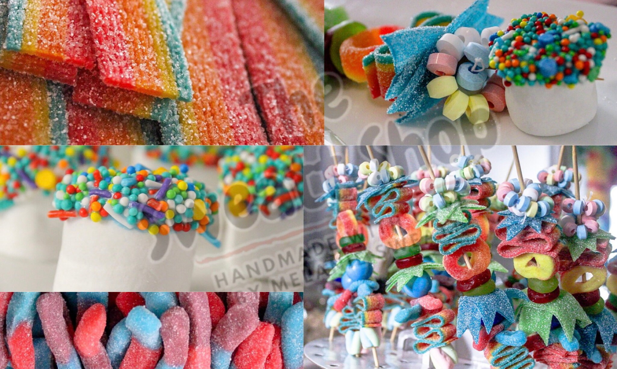 10+ XL Rainbow Candy Kabobs, Kids Birthday Party Favors, Party Bags ...