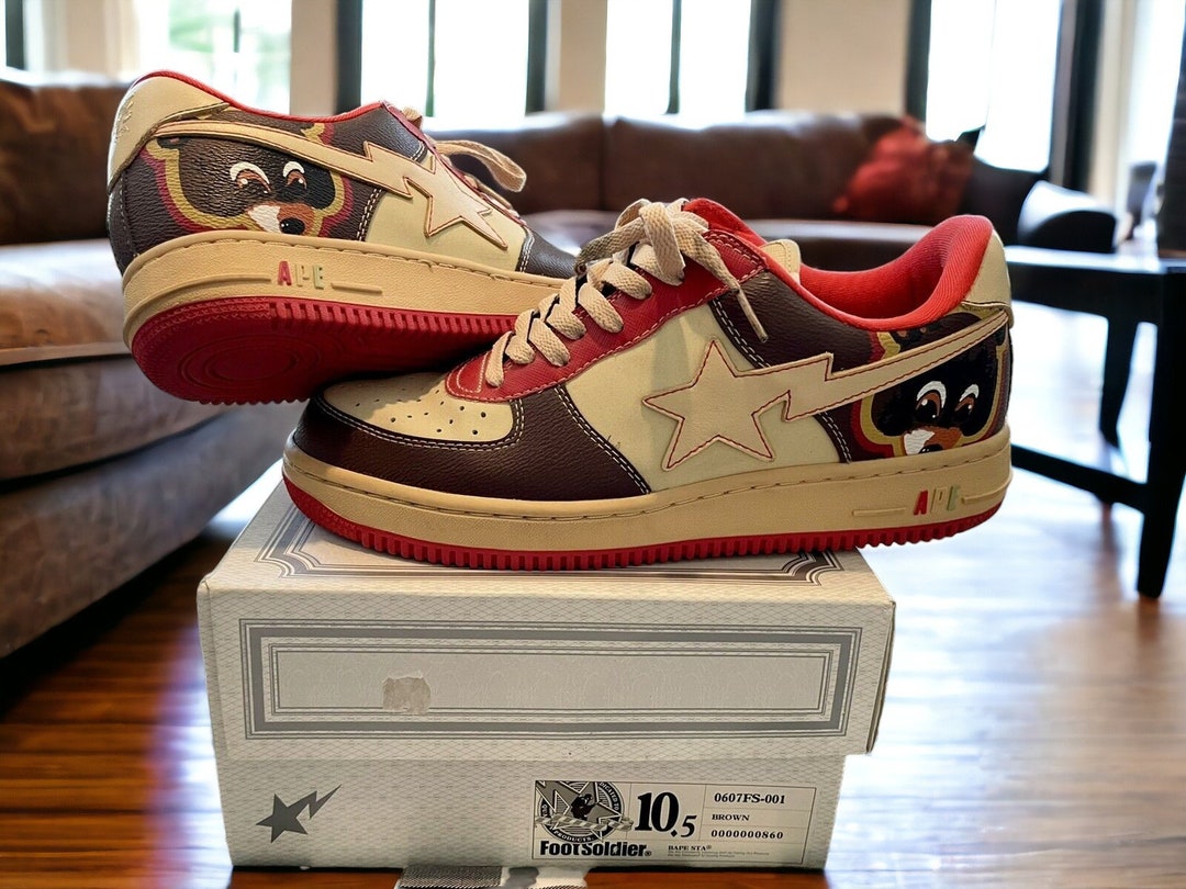 A Bathing Ape Bape Sta Kanye West X Bapesta FS-001 Low college Dropout ...
