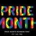 Pride Month Font | Rainbow Font | Pride Month Inspired | LGBTQ Font ...