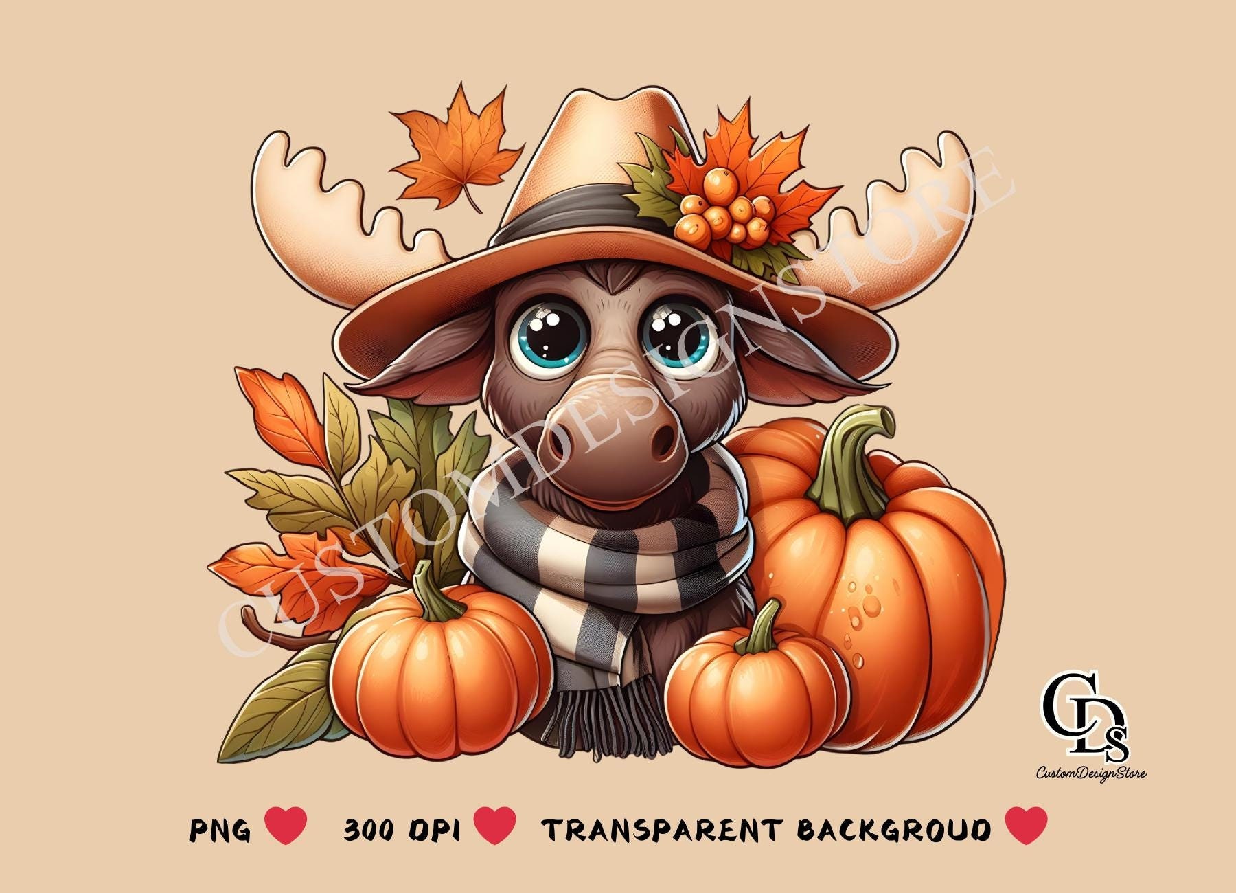 Thanksgiving Moose| Thanksgiving Moose | Sublimation PNG | Moose ...