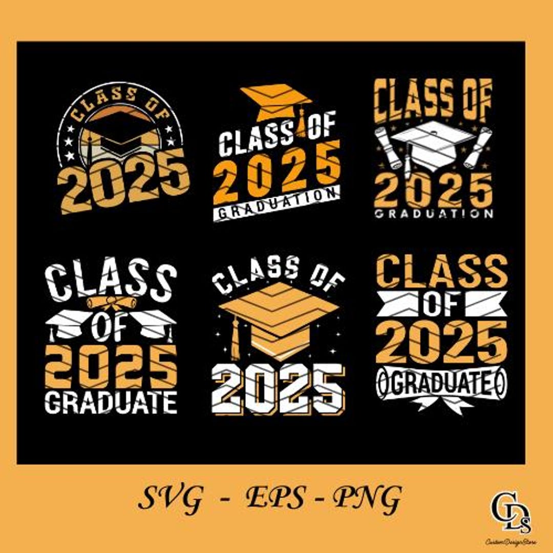 SVG-Paket für den Abschluss der Klasse 2025 | Perfekter Abschluss PNG ...