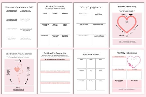 2024-25 PTSD & Trauma Processing Workbook Canva Editable Template ...