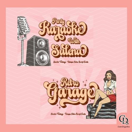 Barbie Vintage Font | Retro Display Font | Playful Typography ...