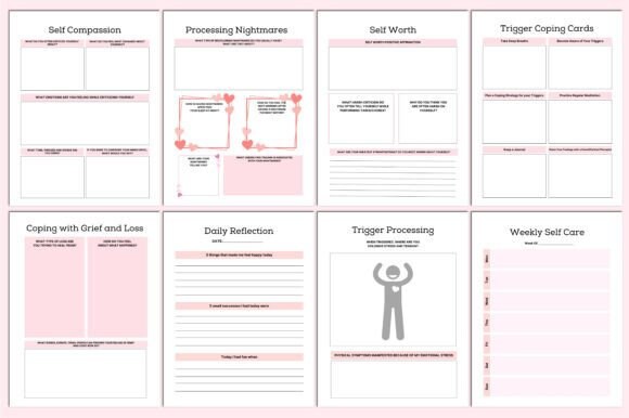 2024-25 PTSD & Trauma Processing Workbook Canva Editable Template ...