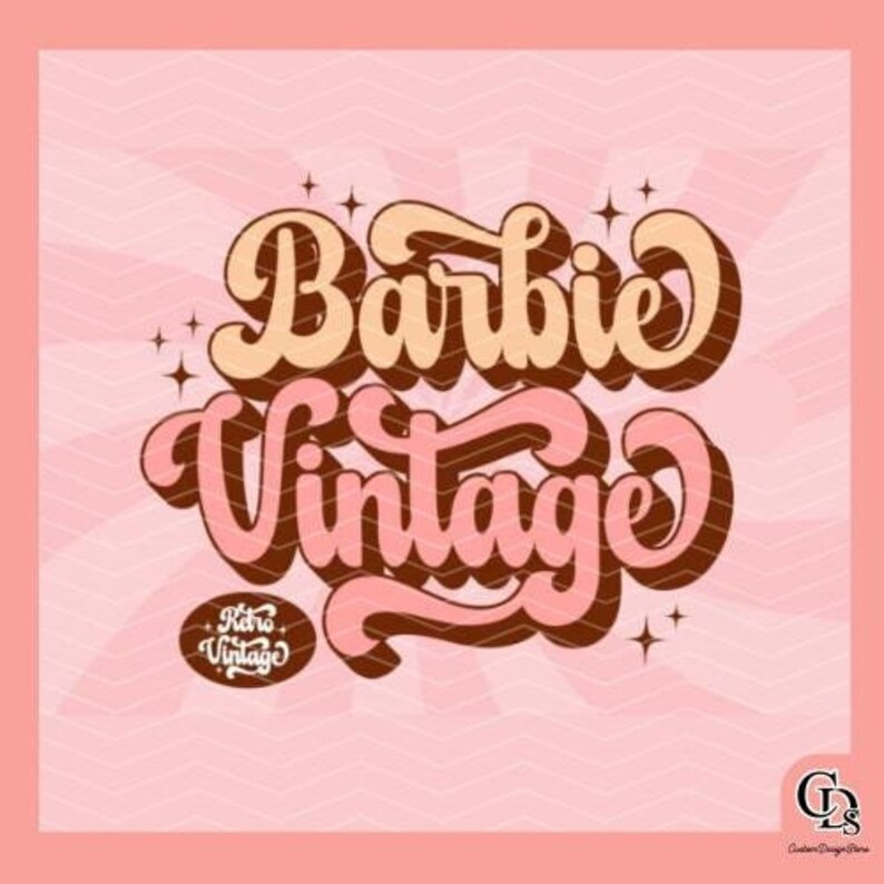 Barbie Vintage Font | Retro Display Font | Playful Typography ...
