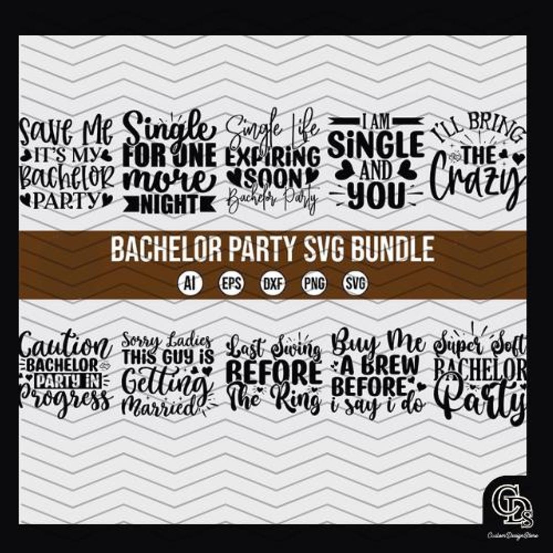 Bachelor Party T-shirt Design Bundle | Png | Bachelor Party Shirt Svg ...