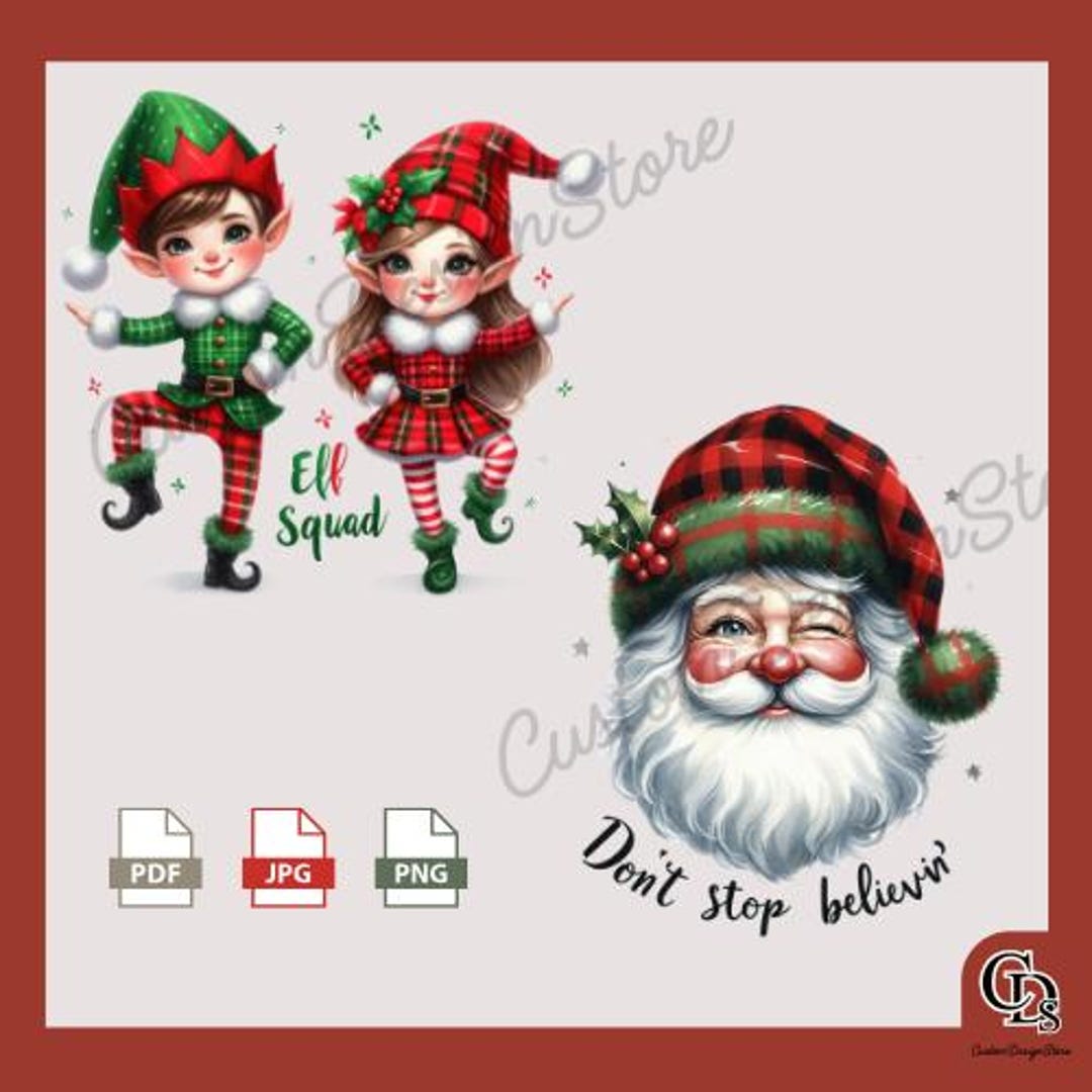 Plaid Christmas Sublimation Quotes | Festive Png, Jpg, Pdf Files ...