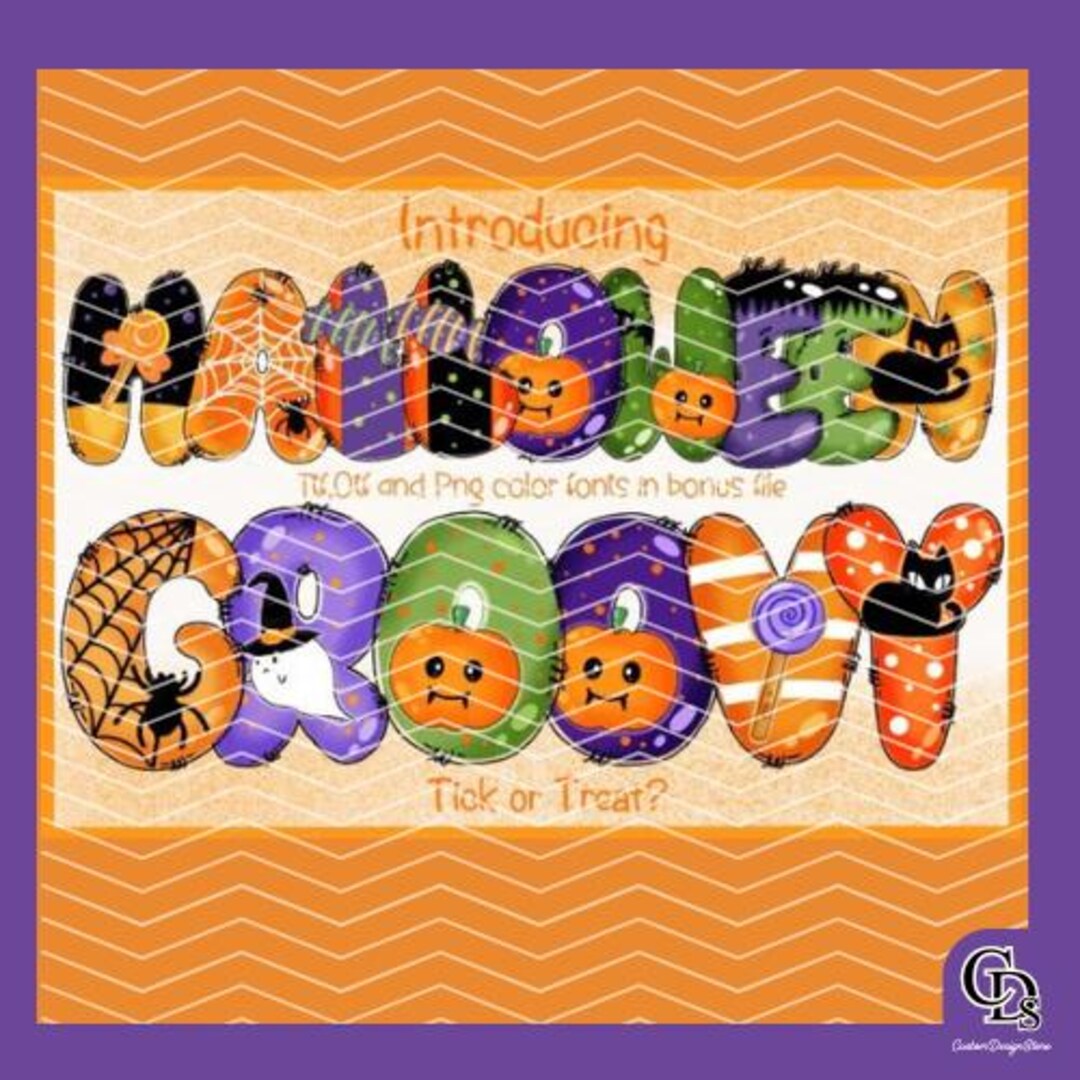 Halloween Font | Spooky Font | Groovy Font | Display Font | Cricut Font ...