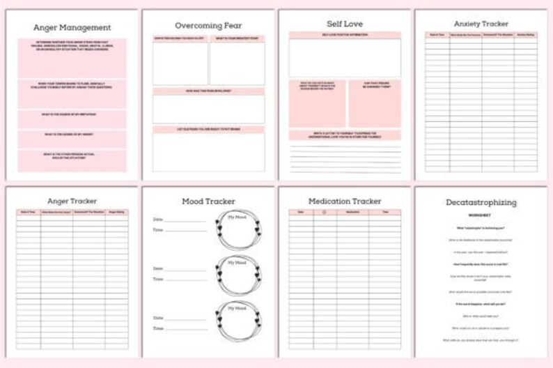 2024-25 PTSD & Trauma Processing Workbook Canva Editable Template ...