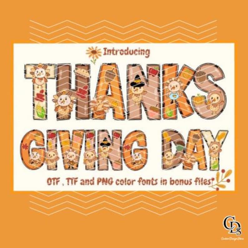 Thanksgiving Day Font | Font for Kids' Projects & School Activities ...
