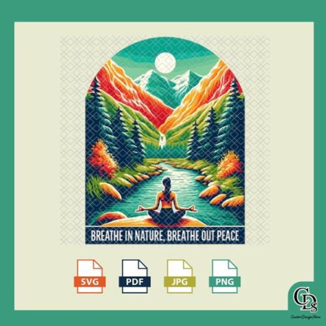 Breathe in Nature | Breathe Out Peace | Calming Design for Creatives ...