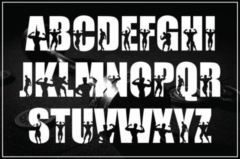 Display Font | Gym Font | Fitness Font | Gym-inspired | Sports Font ...