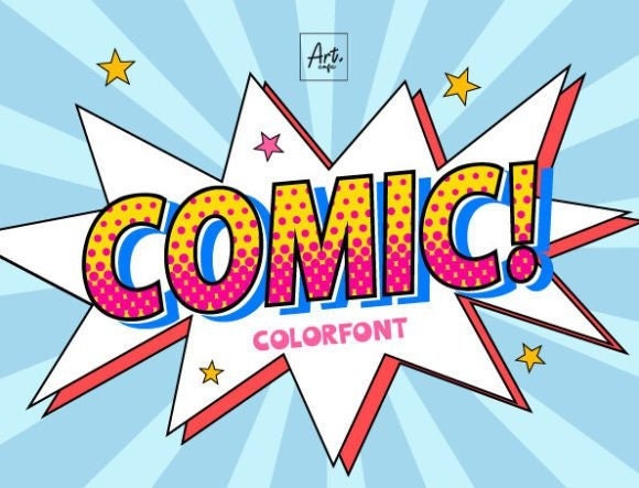 Comic Font Comic Inspired Font Comic Text Comic Inspired Text Font ...
