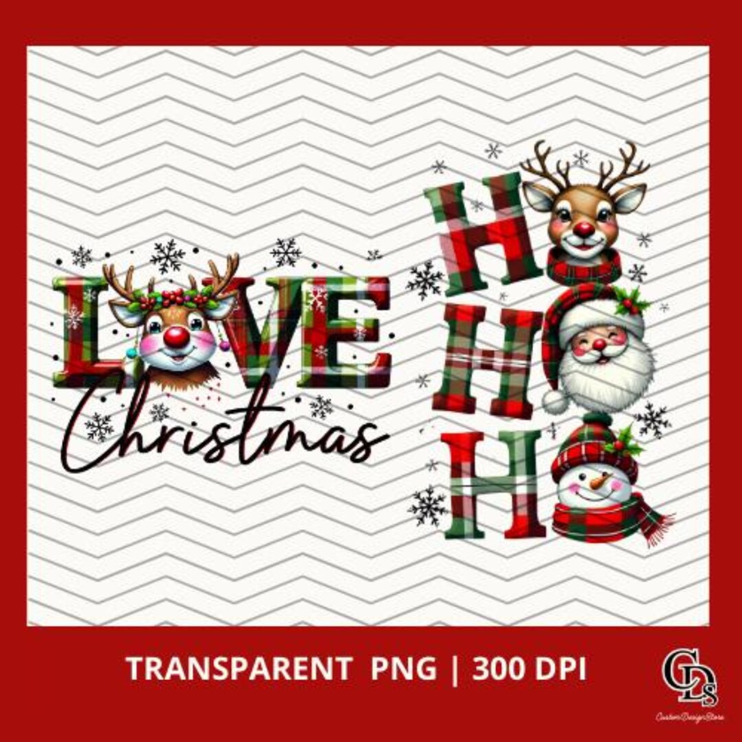 Plaid Christmas Sublimation Quotes | Festive Png Files | Digital ...
