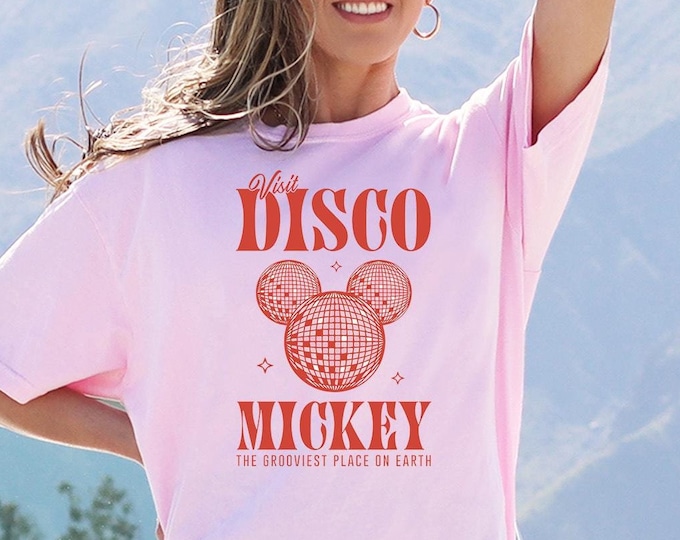 Gildan Disco Mickey Mouse Unisex Tee T-shirt Retro Vintage Magic Adults ...